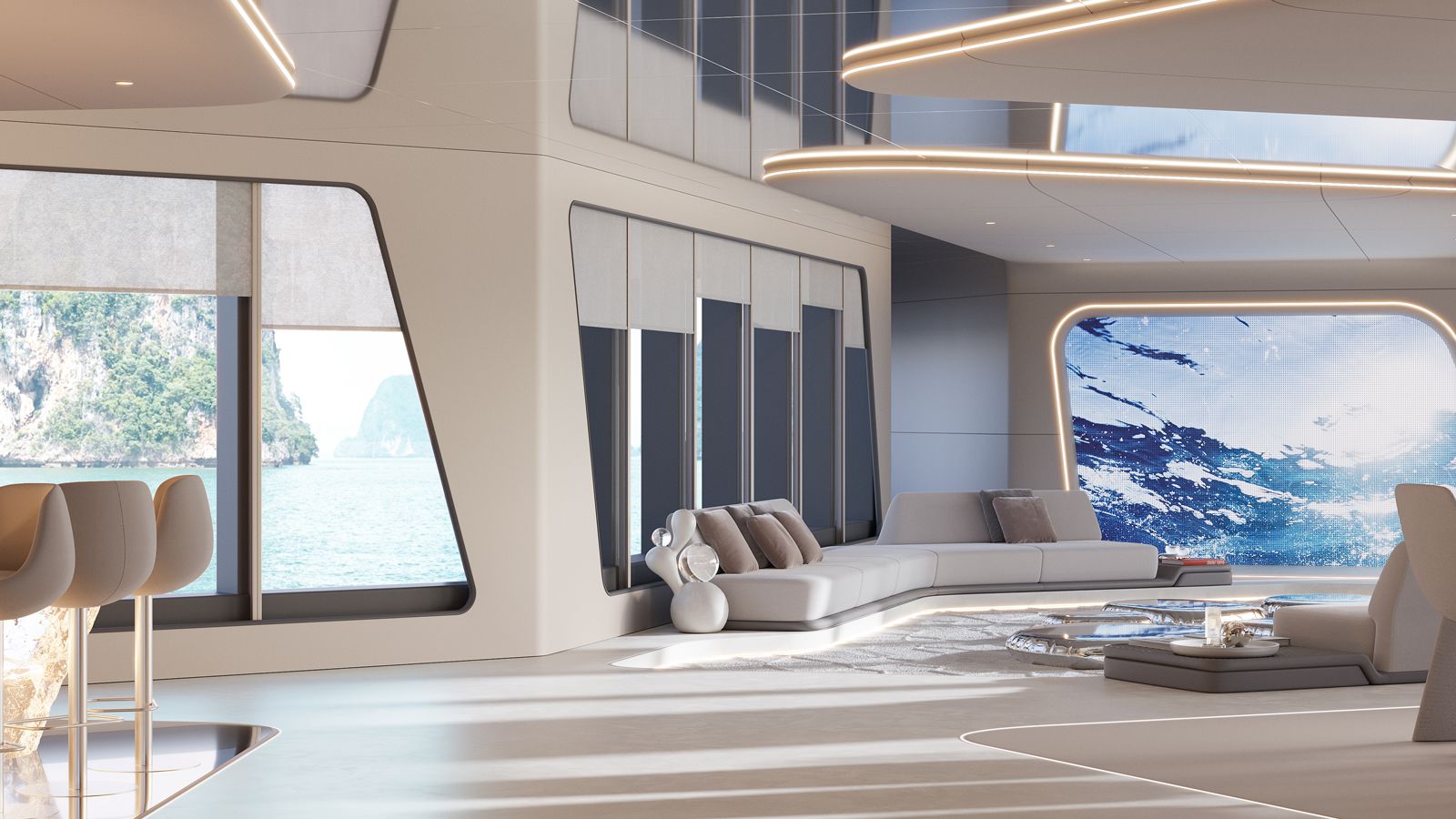Icon Yachts reveals interiors of 64m superyacht concept Mission